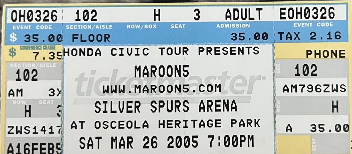 Maroon 5 Concert & Tour History (Updated for 2023) | Concert Archives