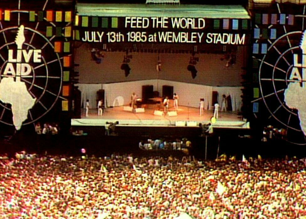 Jul 13, 1985: Live Aid at Wembley Stadium London, England, United ...