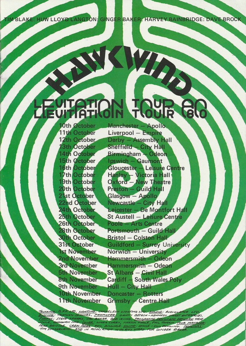 Hawkwind Concert & Tour History (Updated for 2022) | Concert Archives