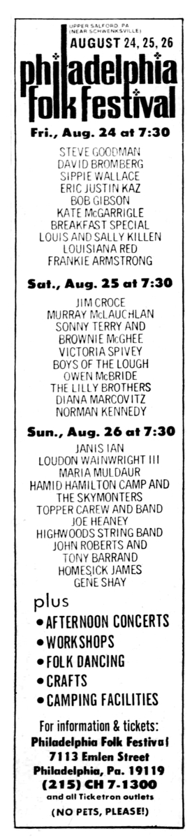 Jim Croce Concert & Tour History | Concert Archives