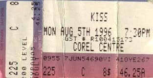 Concert History of Corel Centre Ottawa, Ontario, Canada | Concert Archives