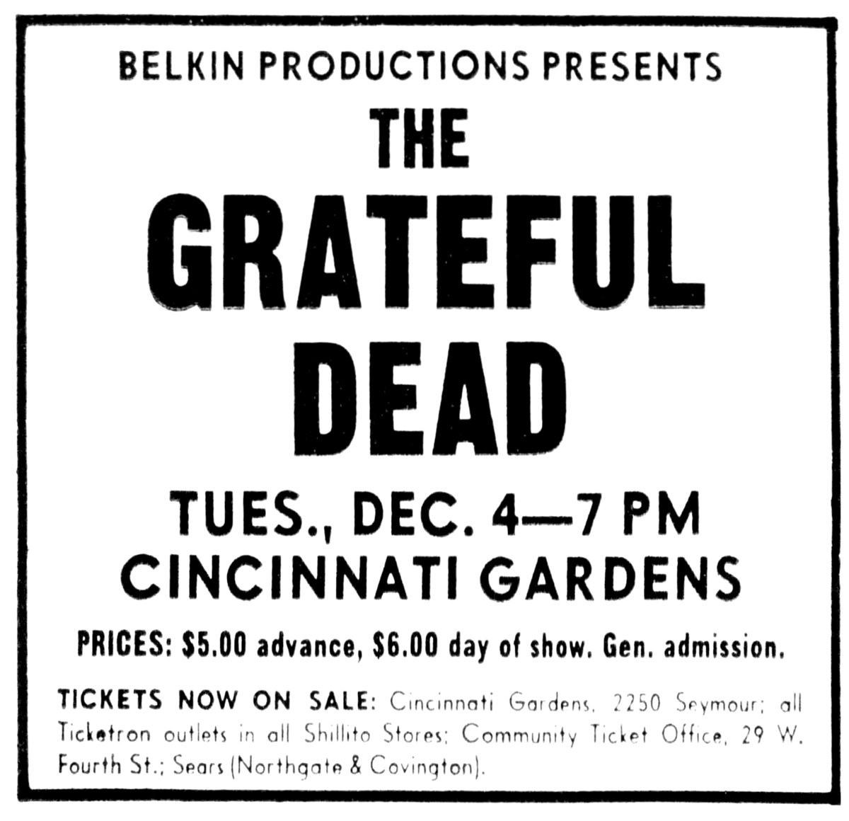 Grateful Dead's 1973 Concert & Tour History | Concert Archives