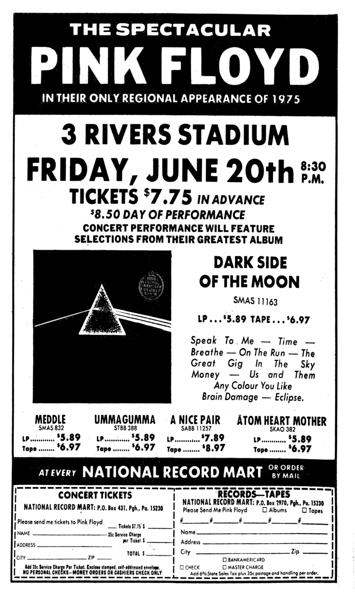 Concert History of Three Rivers Stadium Pittsburgh, Pennsylvania ...