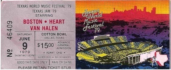 Jun 09, 1979: Texxas World Music Festival '79 (Texas Jam II) at Cotton ...