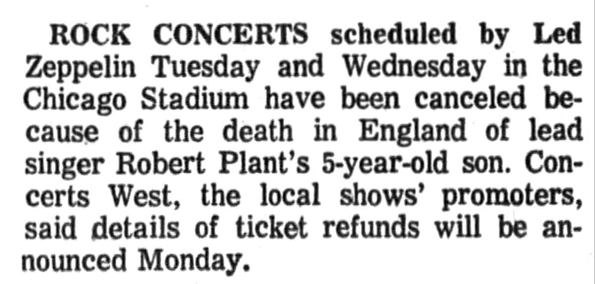 Led Zeppelin's 1977 Concert & Tour History | Concert Archives