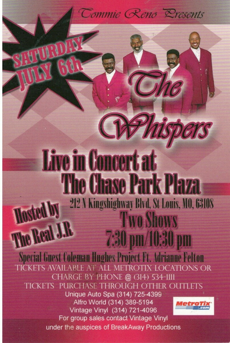 The Whispers Concert & Tour History (Updated for 2024) | Concert Archives