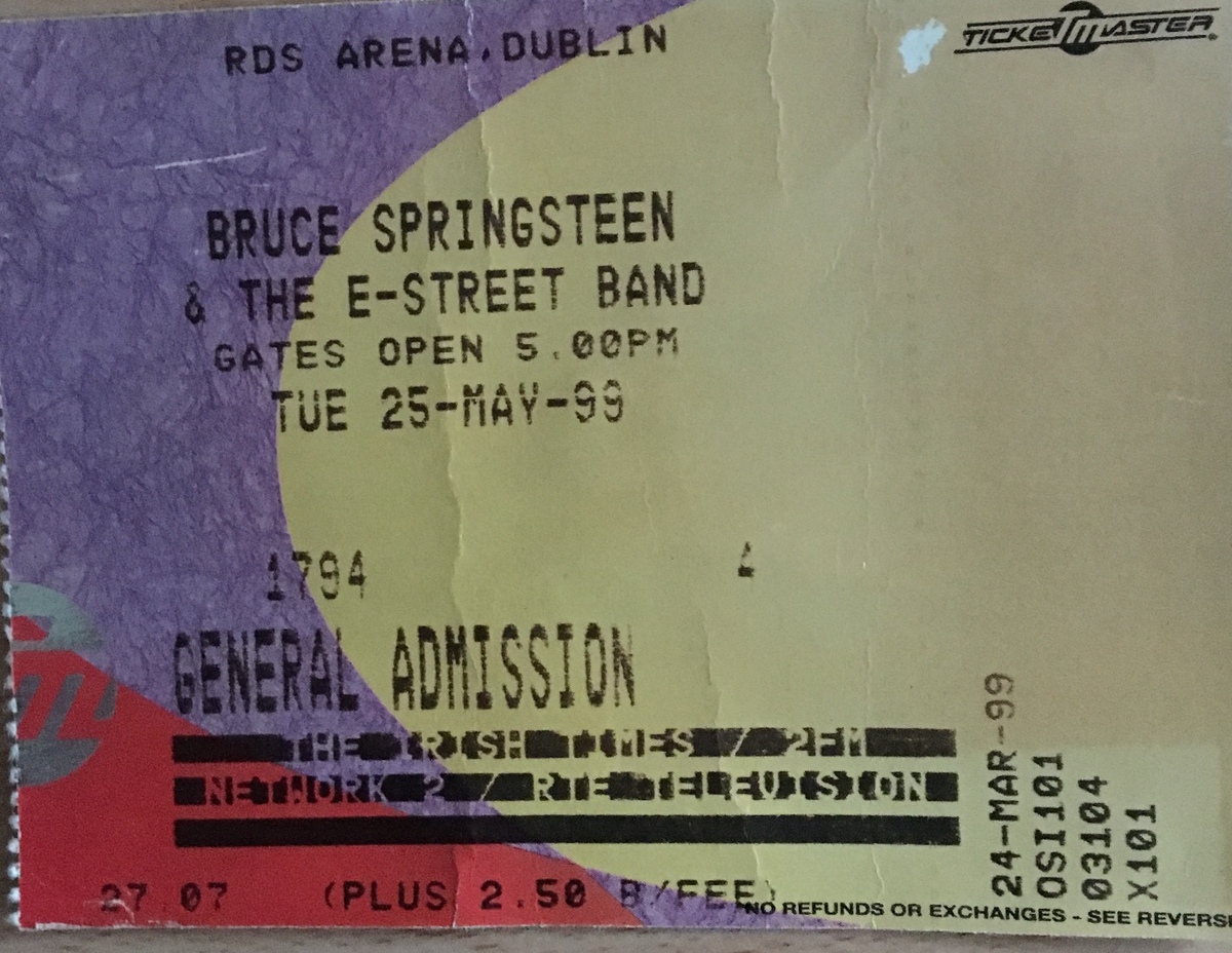 Bruce Springsteen & The E Street Band's 1999 Concert & Tour History ...