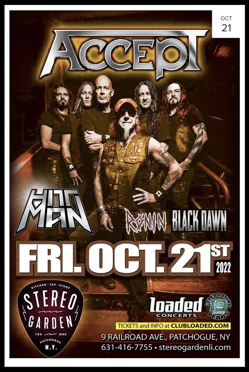 Accept Concert & Tour History (Updated for 2022 - 2023) | Concert Archives