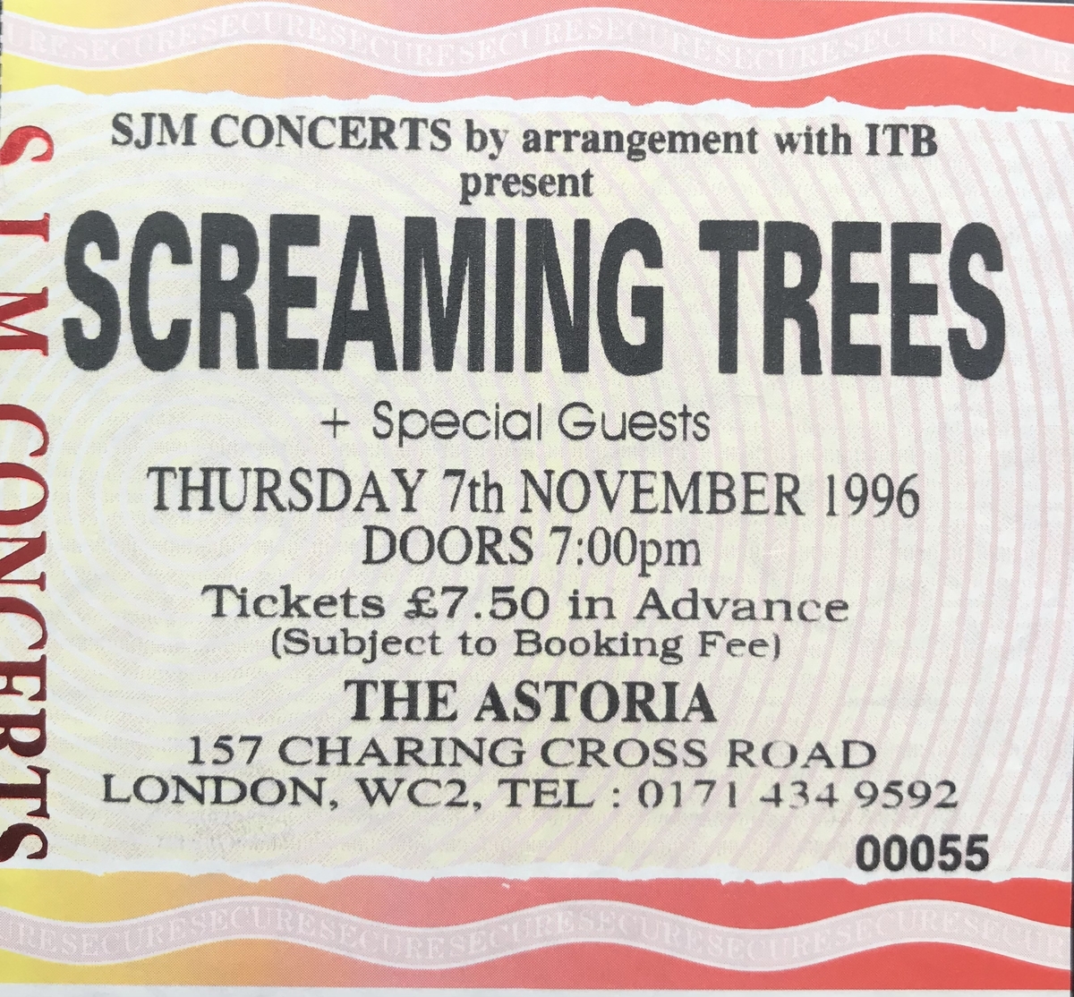 Screaming Trees Concert & Tour History | Concert Archives