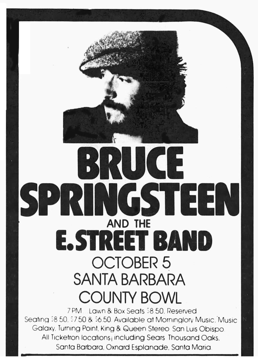 Bruce Springsteen's 1976 Concert & Tour History | Concert Archives