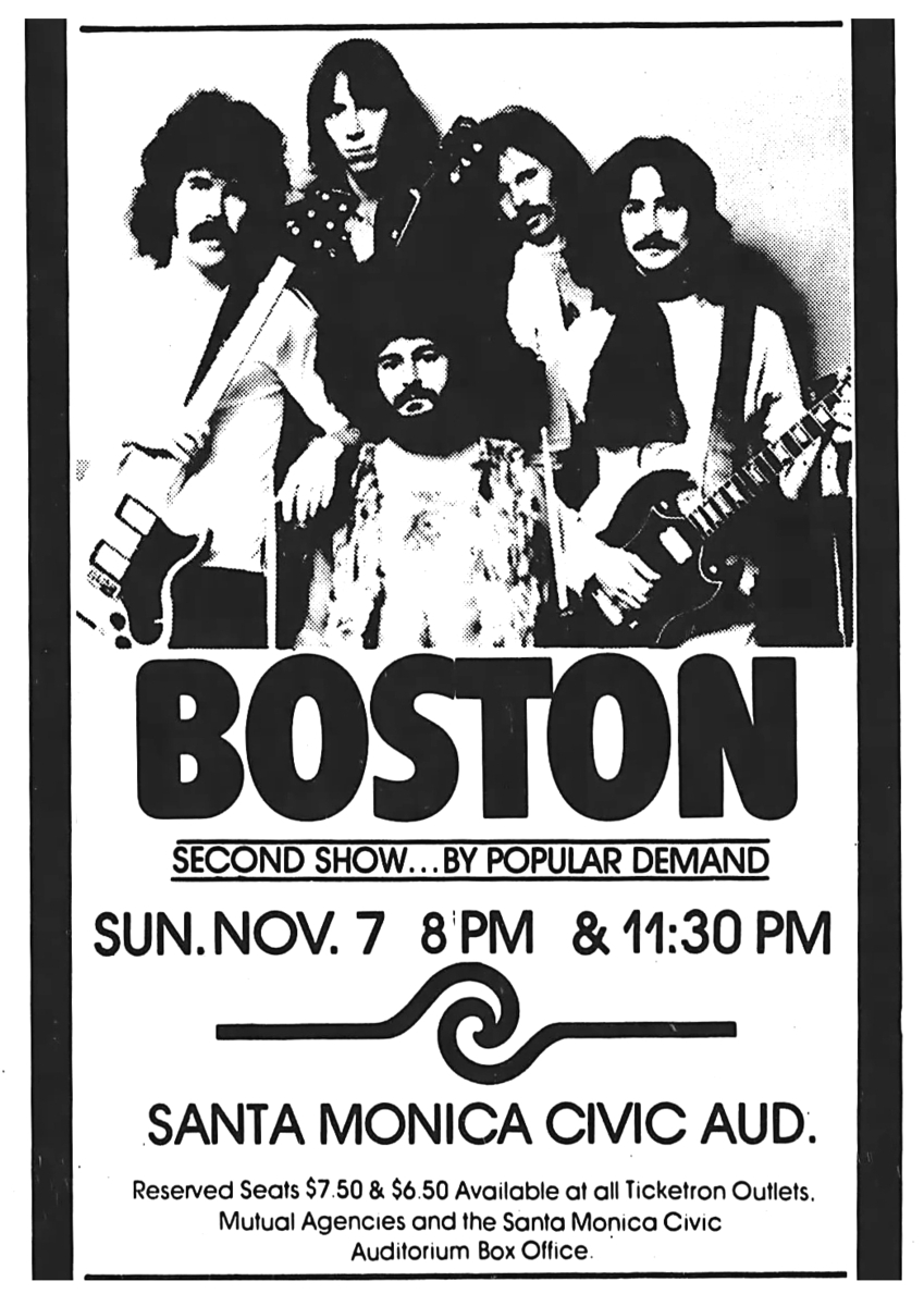 Boston Concert & Tour History | Concert Archives