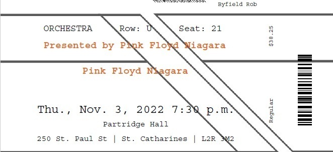 Niagara Pink Floyd Concert Photos | Concert Archives