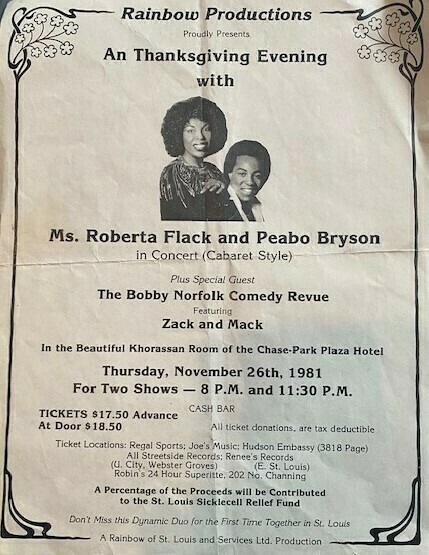 Roberta Flack Concert & Tour History | Concert Archives