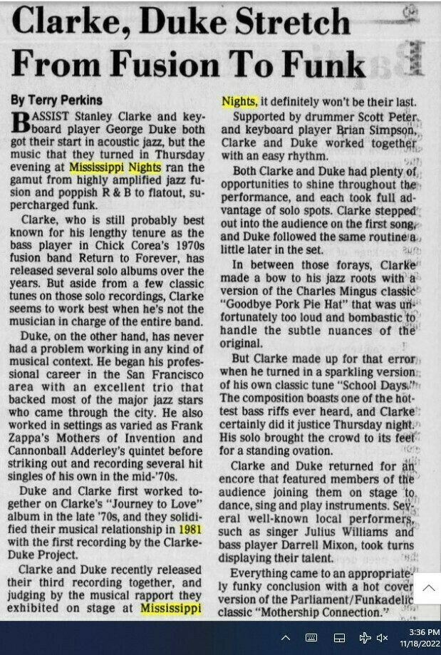 George Duke Project Concert & Tour History | Concert Archives