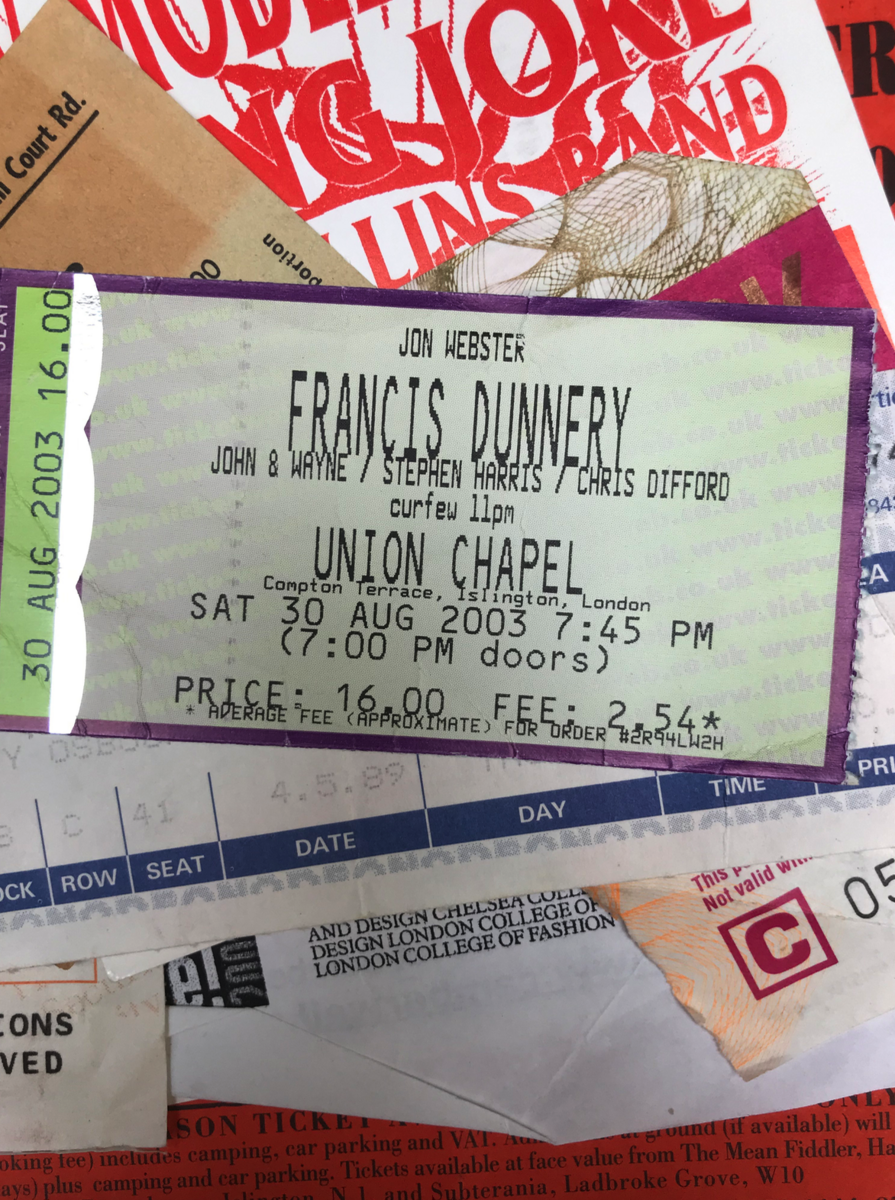 Aug 30, 2003: Francis Dunnery / It Bites / Chris Difford / John & Wayne ...