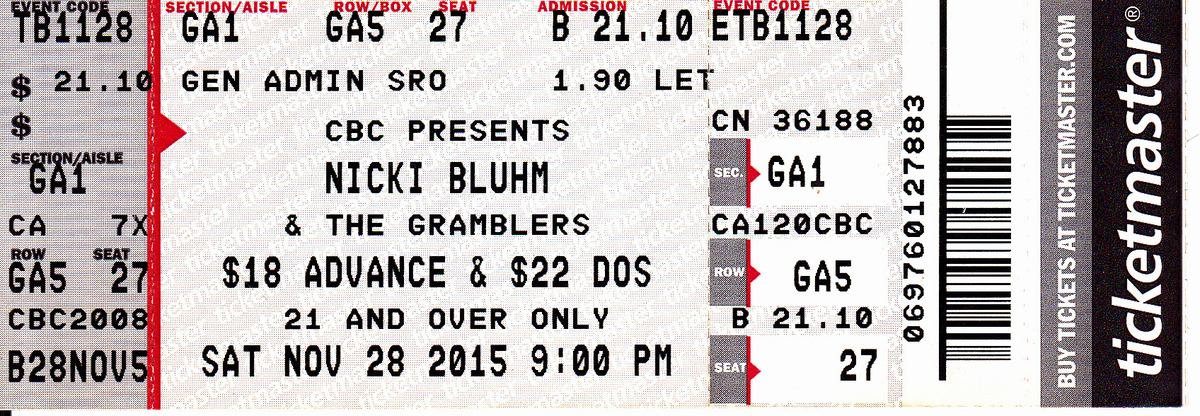 Nov 28, 2015: Nicki Bluhm & the Gramblers at Crown Room, Crystal Bay ...