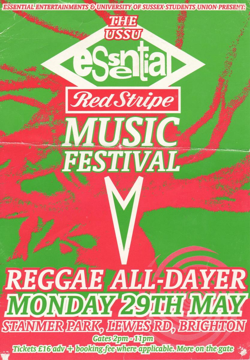 Concert History of Essential Music Festival, Reggae All-Dayer, Stanmer ...