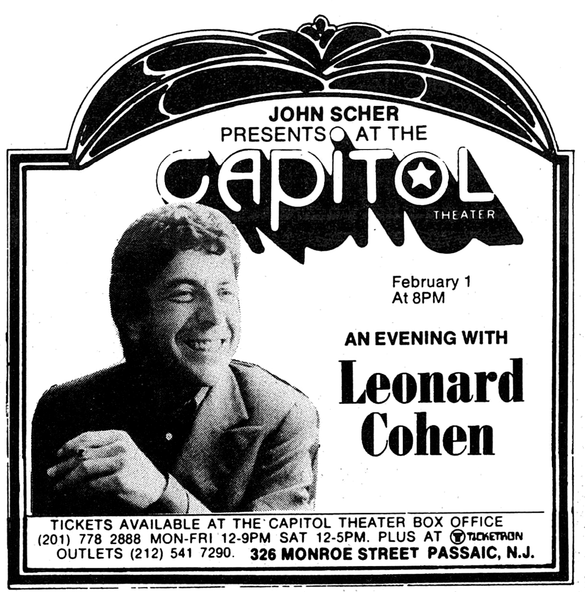 Leonard Cohen Concert & Tour History | Concert Archives