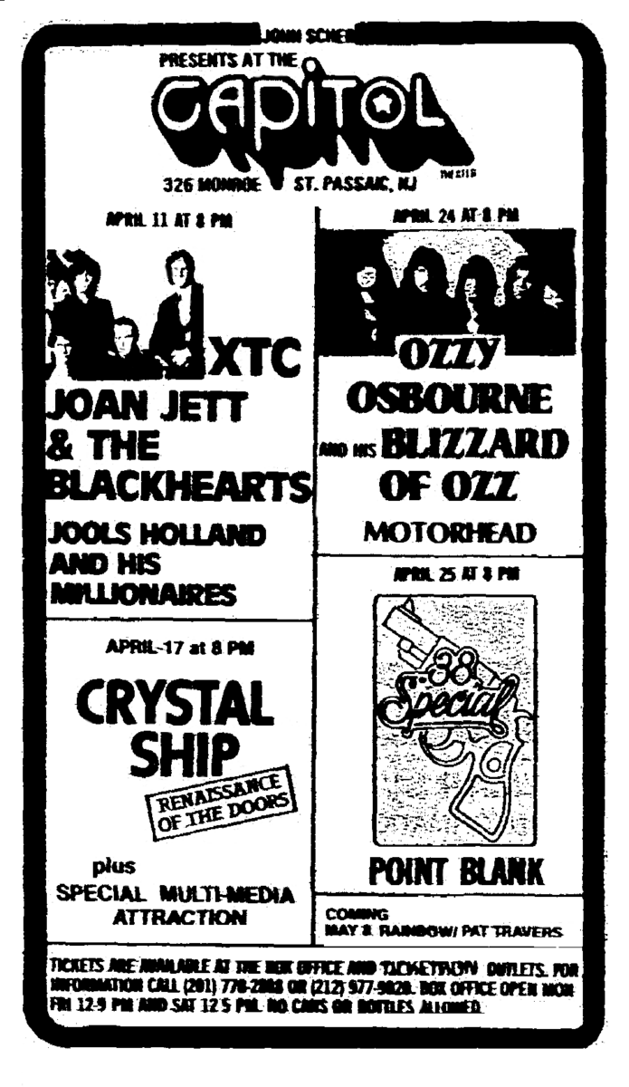 Ozzy Osbourne's 1981 Concert & Tour History | Concert Archives