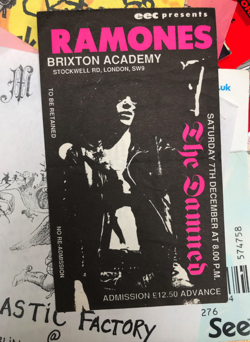 Dec 07, 1991: Ramones / The Damned / The Honey Thieves at O2 Academy ...