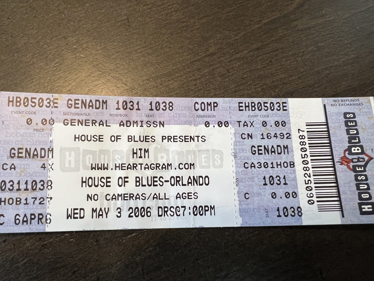 HIM Concert & Tour History | Concert Archives