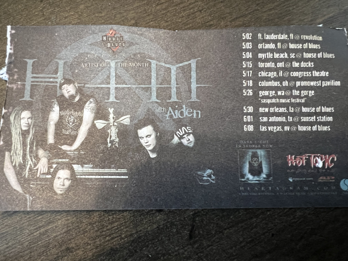 HIM Concert & Tour History | Concert Archives