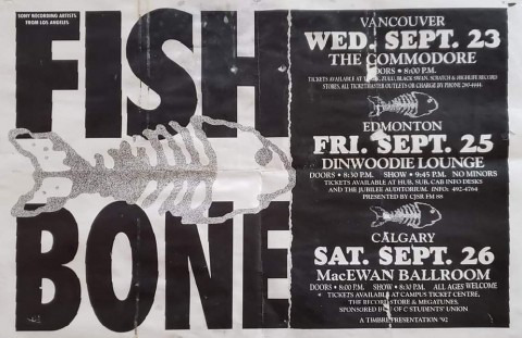 Sep 26, 1992: Fishbone at MacEwan Ballroom, University of Calgary ...