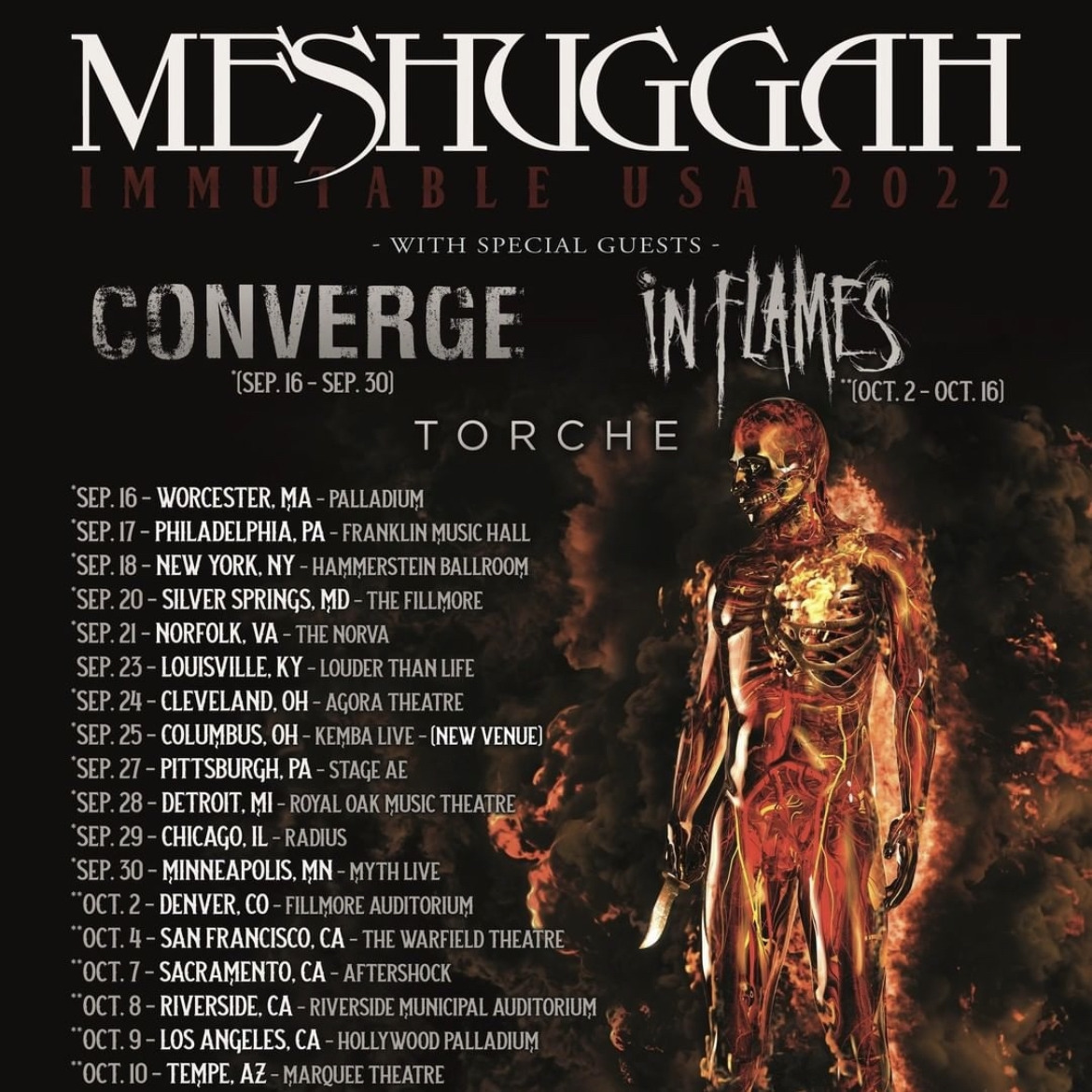 Meshuggah Concert & Tour History (Updated for 2023) | Concert Archives