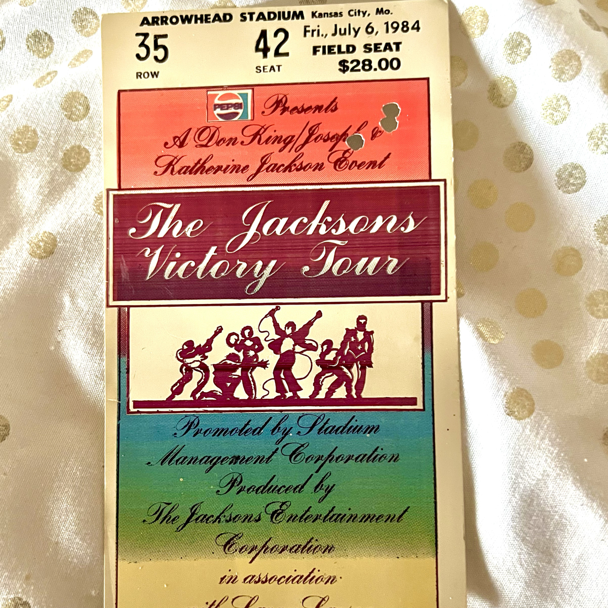 Jul 06, 1984: Michael Jackson / The Jacksons at GEHA Field at Arrowhead ...