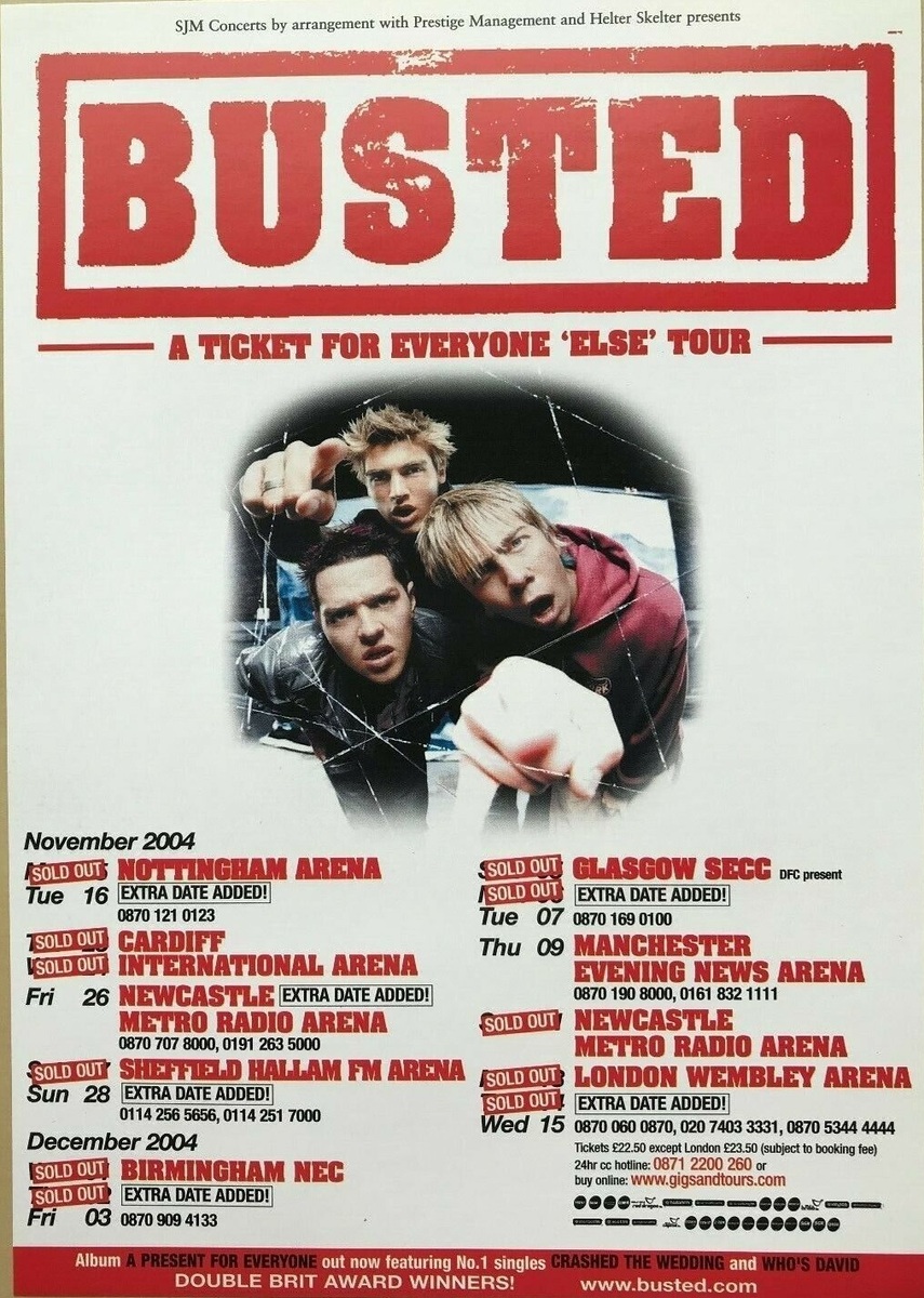 Busted Concert & Tour History (Updated for 2023) | Concert Archives