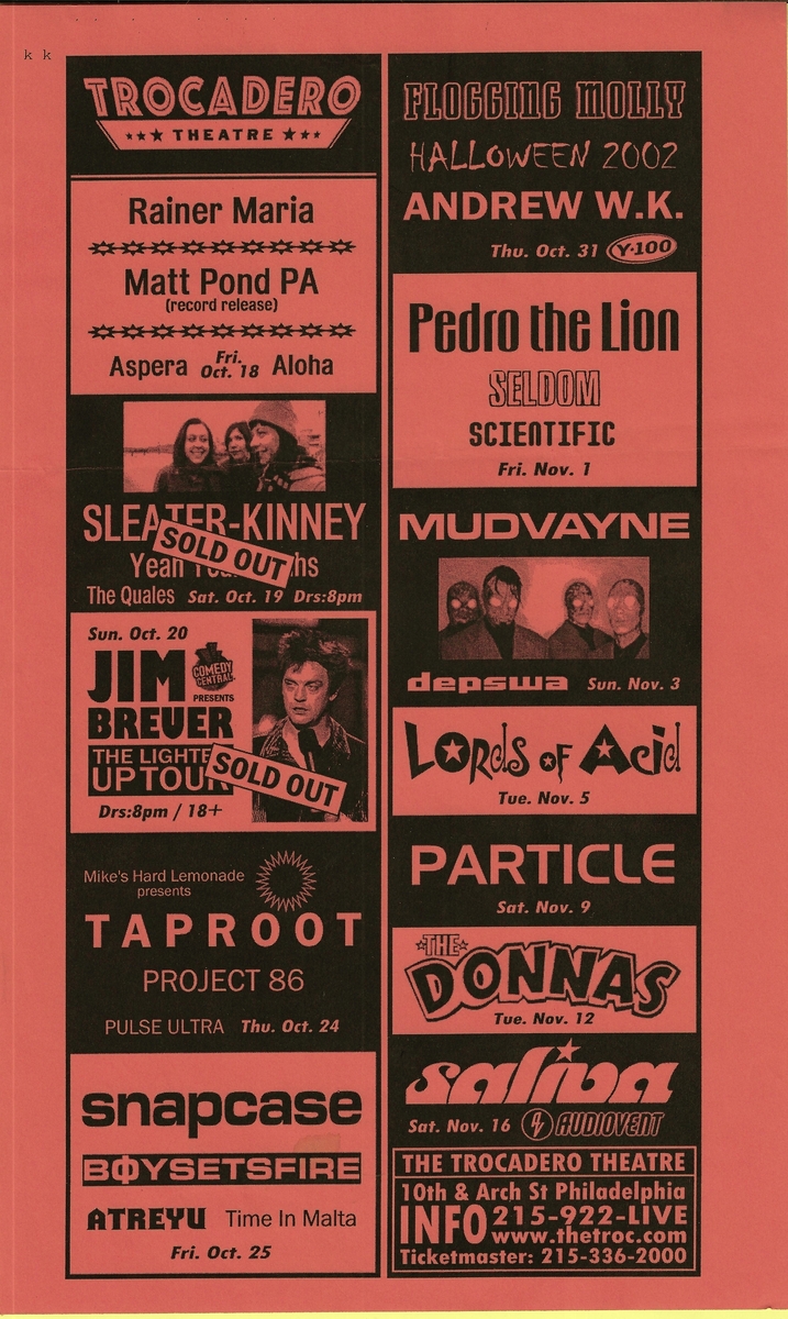The Donnas's 2002 Concert & Tour History | Concert Archives