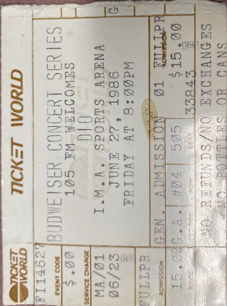 Dio Concert & Tour History | Concert Archives