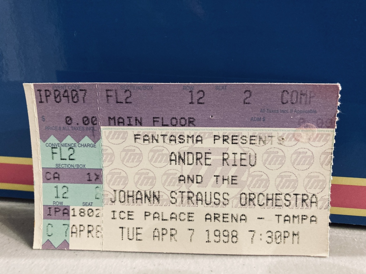Apr 07, 1998: Andre Rieu And His Johan Strauss Orchestra at Ice Palace ...
