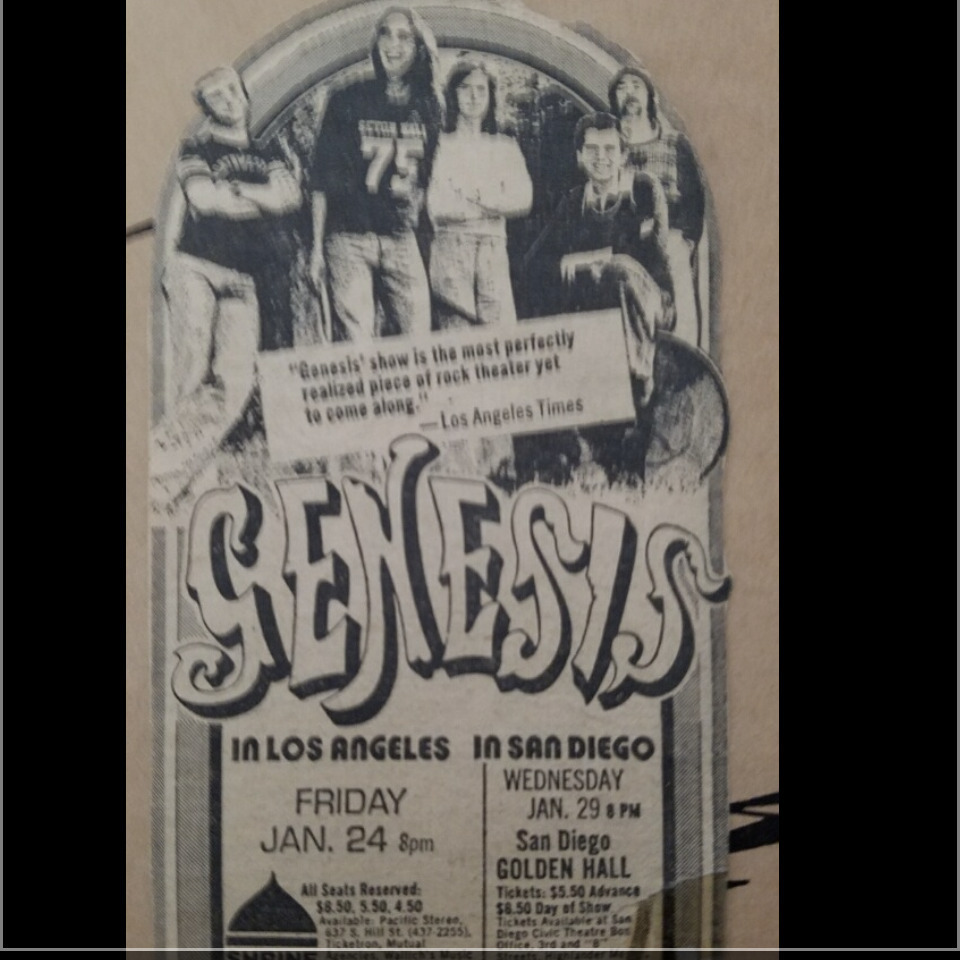 Genesis Concert & Tour History | Concert Archives