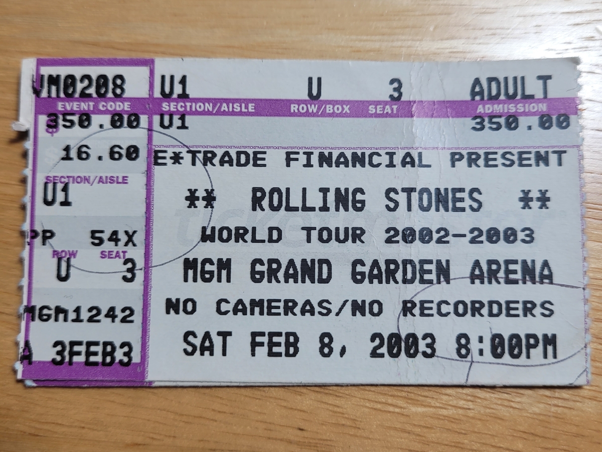 The Rolling Stones's 2003 Concert & Tour History | Concert Archives