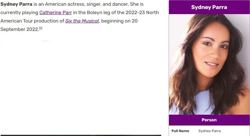 Sydney Parra Concert & Tour History | Concert Archives