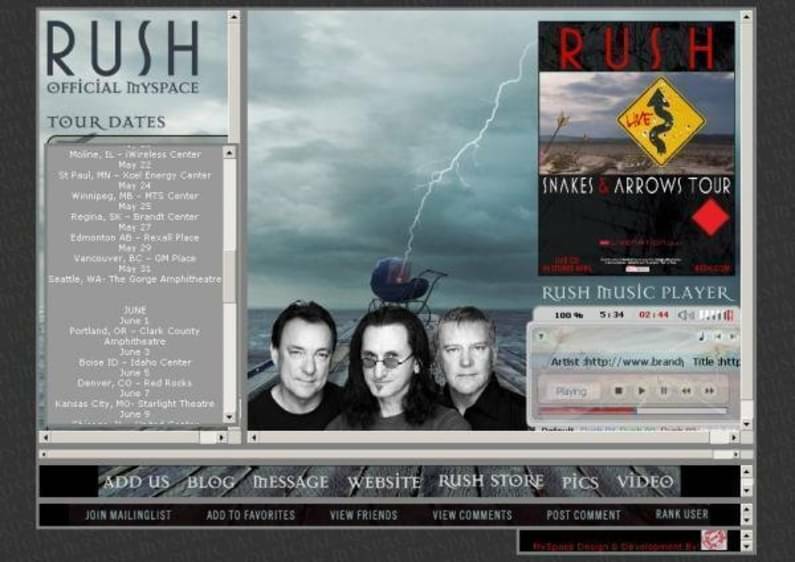 Rush Concert & Tour History | Concert Archives
