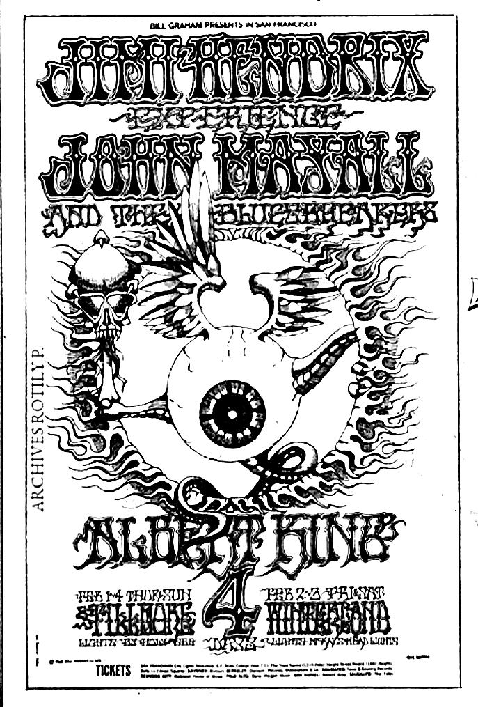 Feb 04, 1968: Jimi Hendrix / John Mayall & The Bluesbreakers / Albert ...