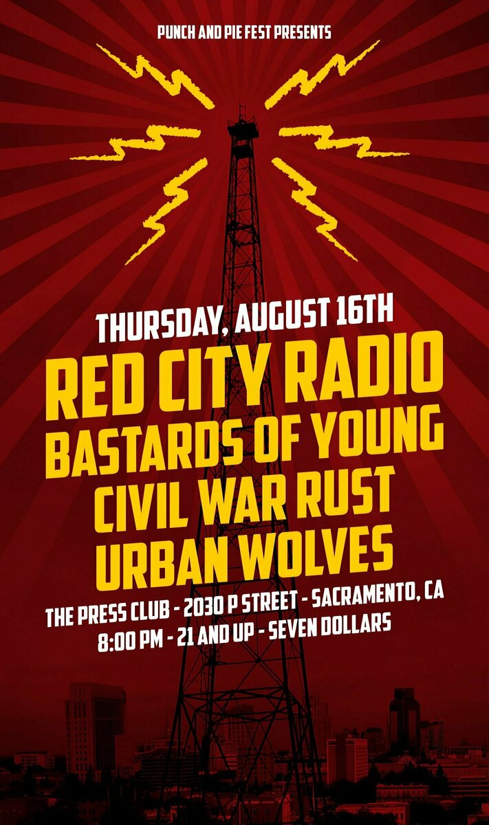 Aug 16, 2012: Red City Radio / Bastards of Young / Civil War Rust ...