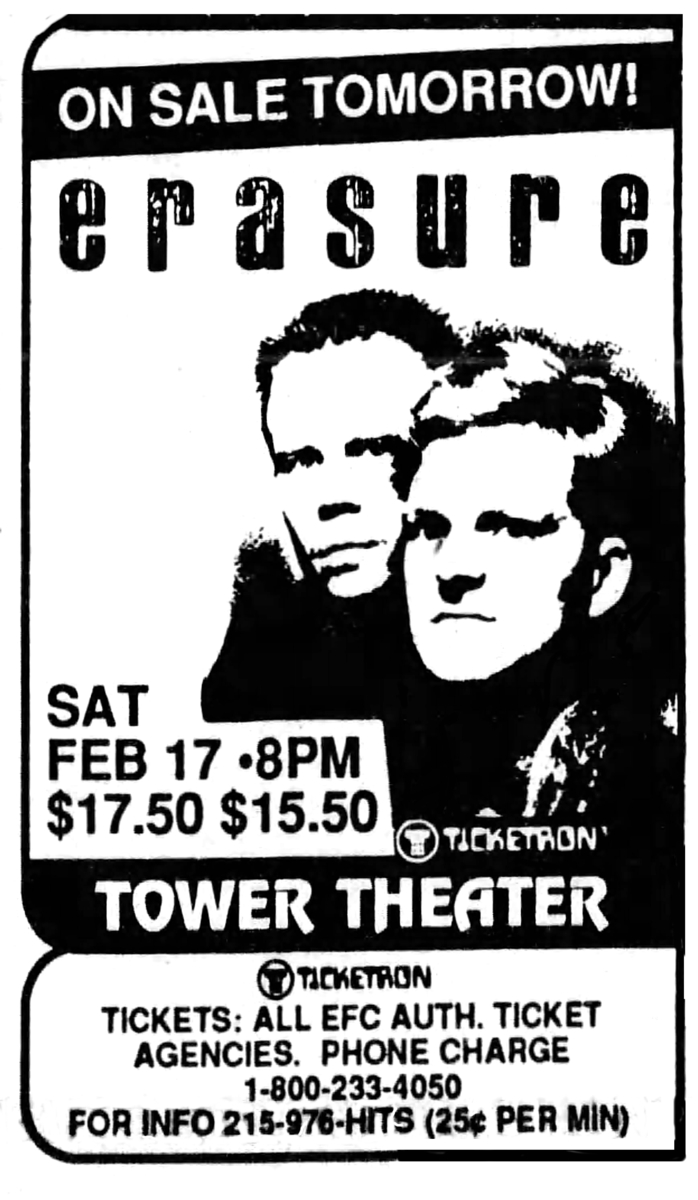 Erasure Concert & Tour History (Updated for 2023 - 2024) | Concert Archives