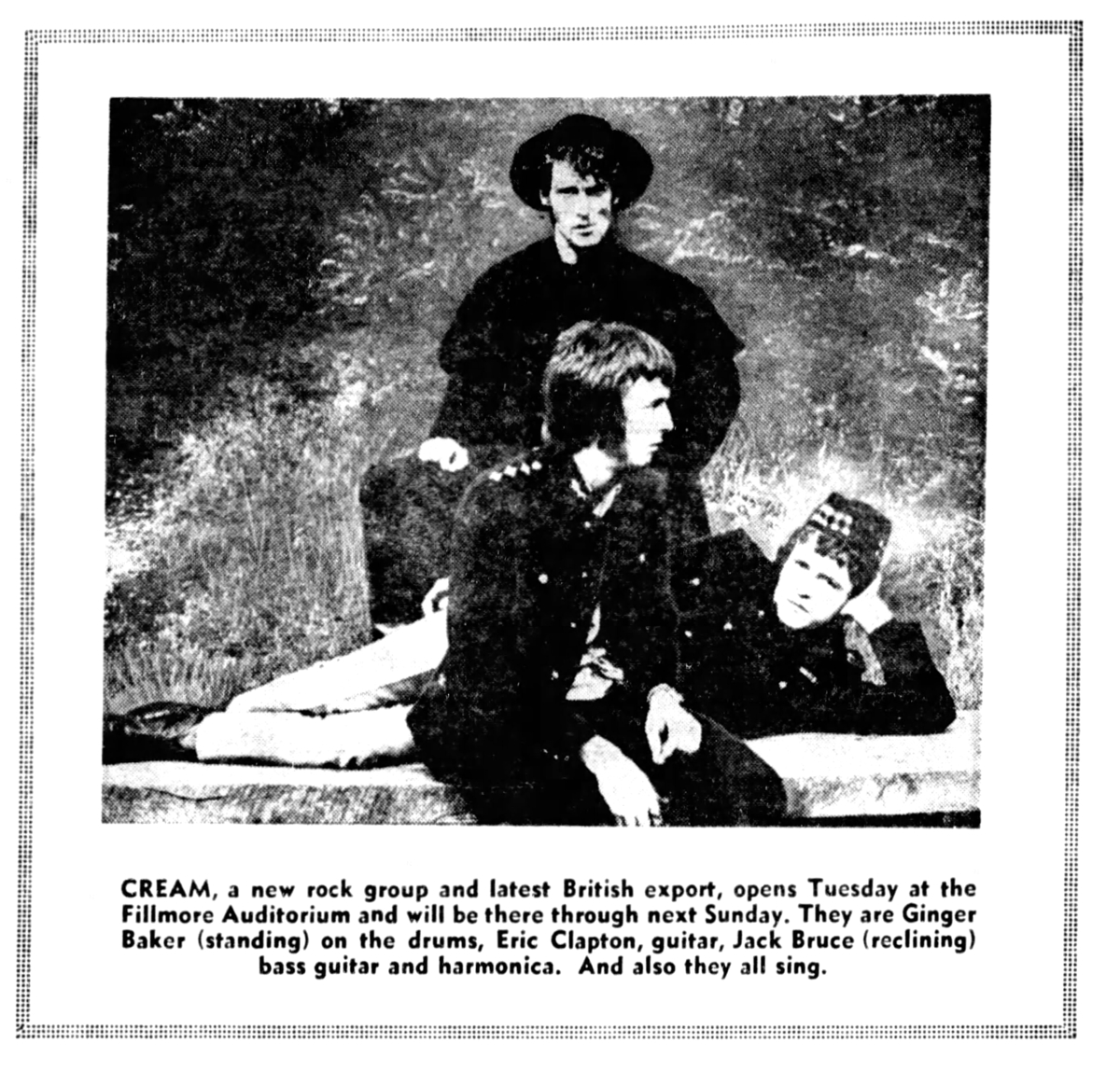 Cream Concert & Tour History | Concert Archives