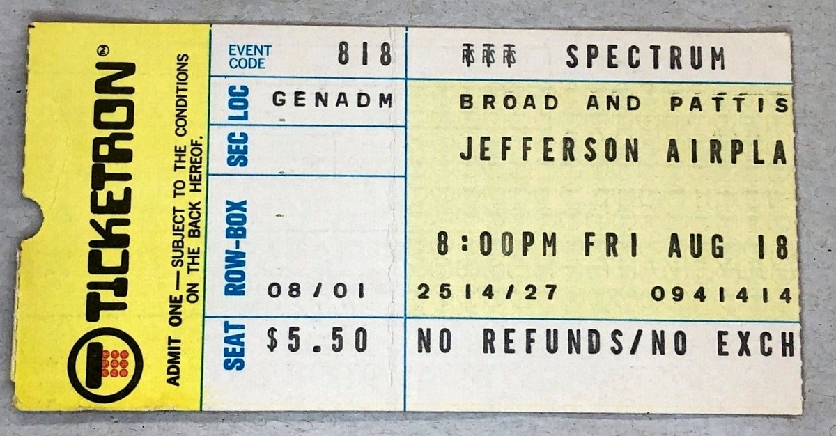 Jefferson Airplane Concert & Tour History | Concert Archives
