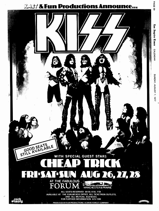 KISS's 1977 Concert & Tour History | Concert Archives