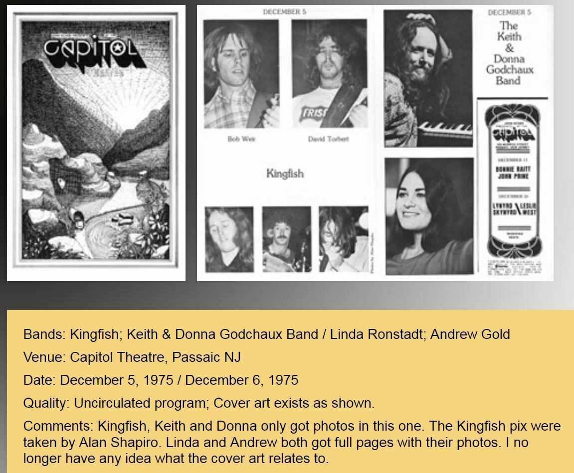 Keith and Donna Godchaux Concert & Tour History | Concert Archives
