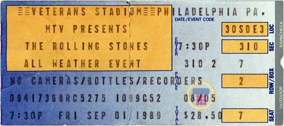 The Rolling Stones's 1989 Concert & Tour History | Concert Archives