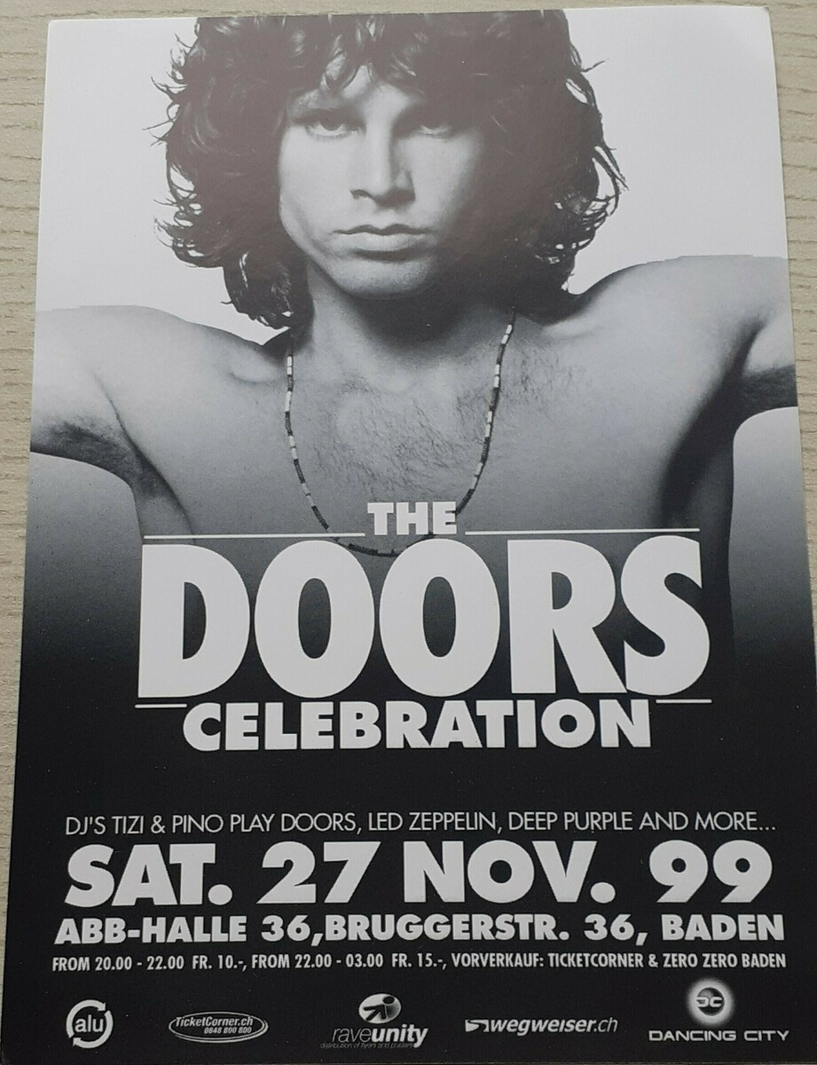 Nov 27, 1999: The Doors Celebration at ABB-HALLE 36 Rottweil, Germany ...