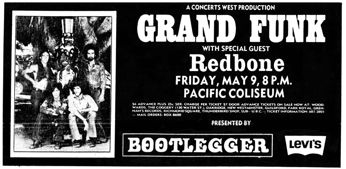 Redbone Concert & Tour History | Concert Archives