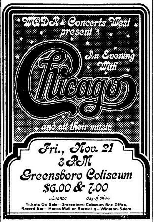 Chicago's 1975 Concert & Tour History | Concert Archives