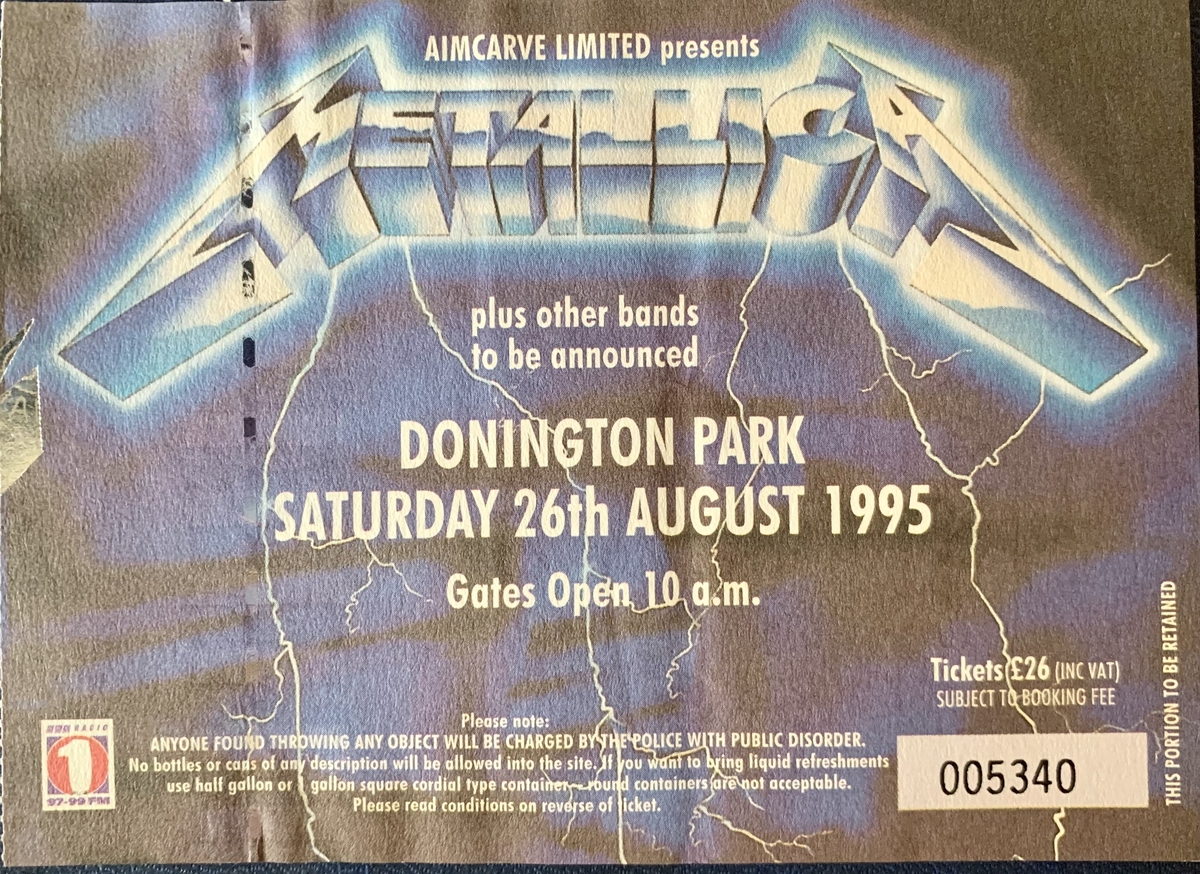 Metallica's 1995 Concert & Tour History | Concert Archives