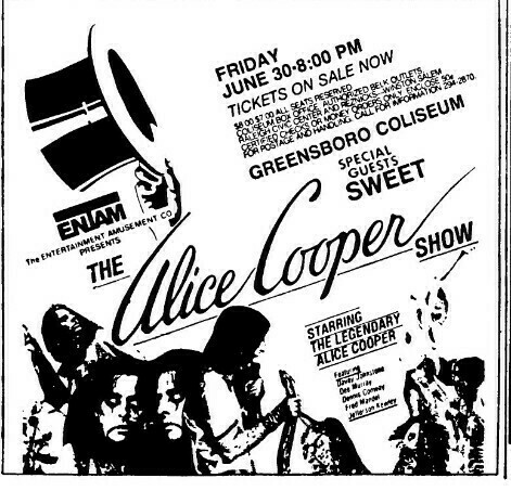 Alice Cooper's 1978 Concert & Tour History | Concert Archives